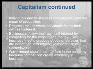 Capitalism and the industrial revolution | PPT