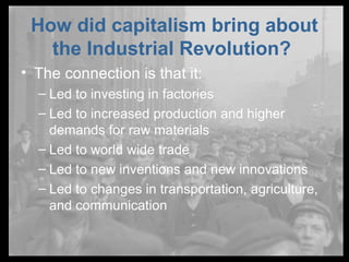 Capitalism and the industrial revolution | PPT