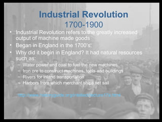 Capitalism Industrial Revolution