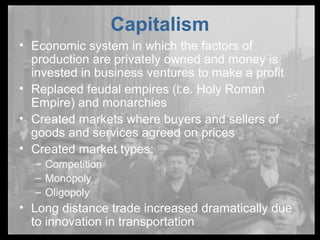 Capitalism Industrial Revolution