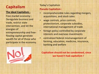 Capitalism & monopolies | PPTX