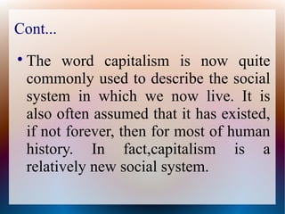 Capitalist | PPT | Business | Business and Finance