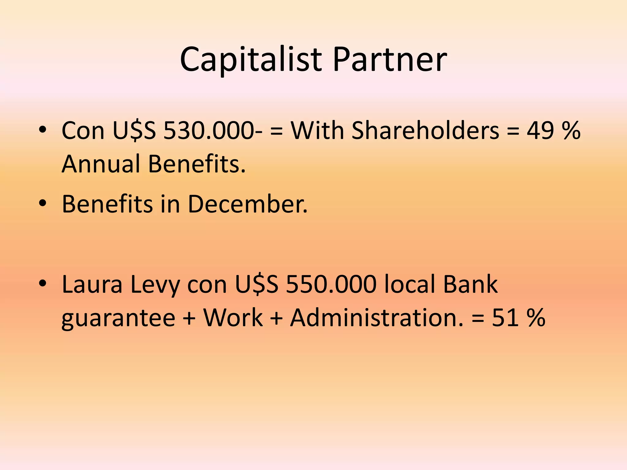 Capitalist partner | PPT