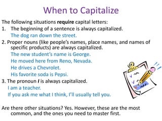 Capitalization | PPTX