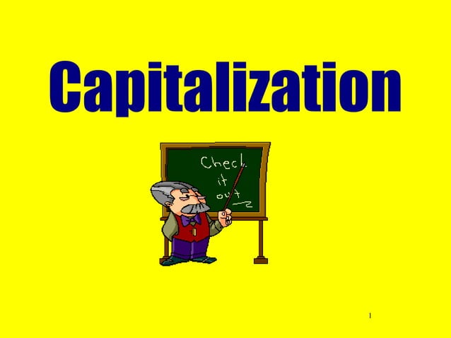 Capitalization | PPT