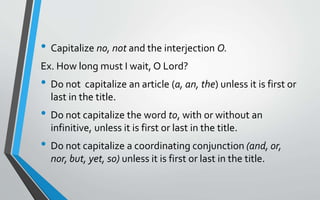 Capitalization | PPT | Free Download