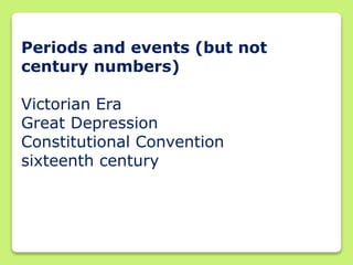 Rules in Capitalization | PPT