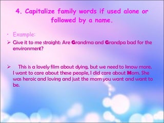 Capitalization Rules | PPT