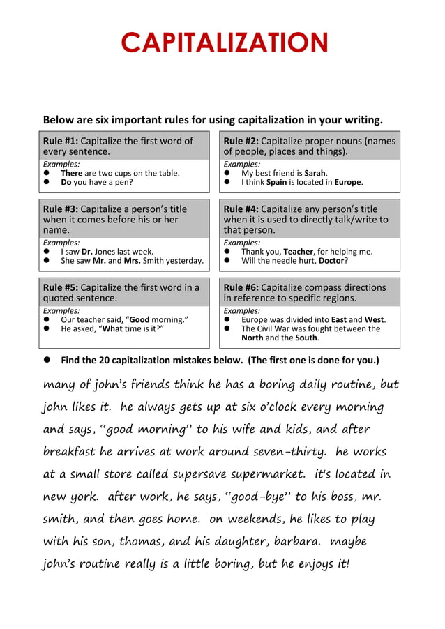 Capitalization todo | PDF | South America Travel | Travel Locations