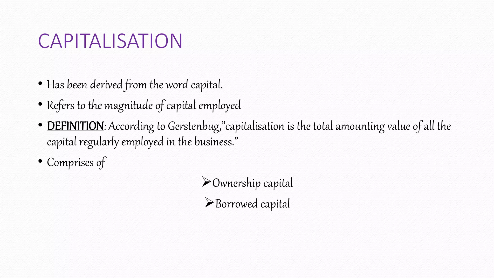 Capitalization and capital structure | PPT