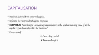 Capitalization and capital structure | PPT