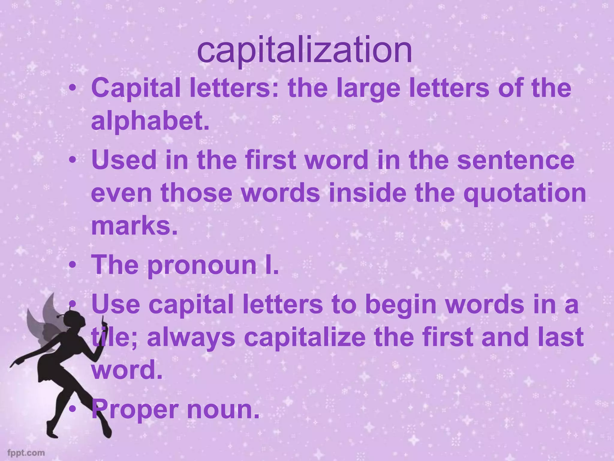 Capitalization and punctuation | PPTX