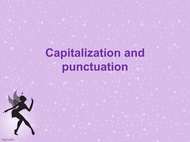 Capitalization and punctuation | PPTX