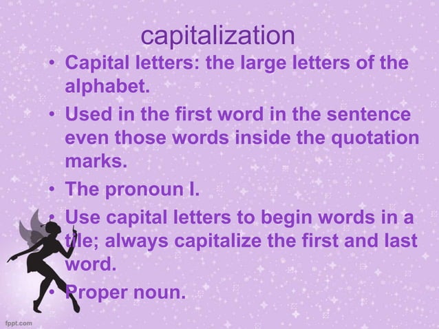 Capitalization and punctuation | PPTX