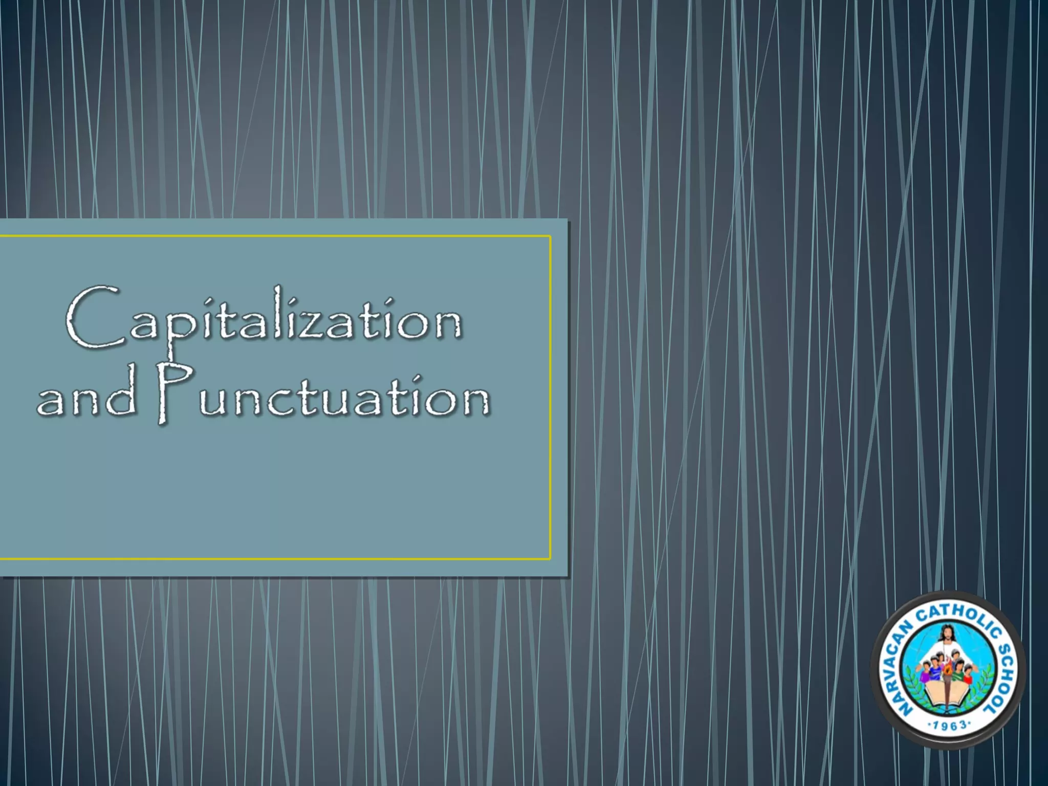 Capitalization and punctuation lesson | PPT