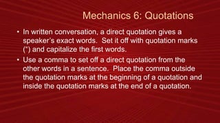 Capitalization and Punctuation Unit 5 | PPTX