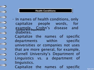 Capitalization in apa style | PPT