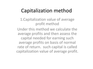 Capitalization method | PPT