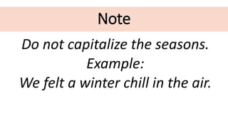 Capitalization Powerpoint | PPTX | National & Civic Holidays | Holidays