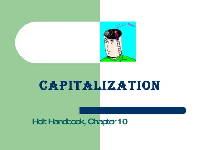 Capitalization Overview | PPT