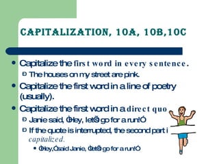 Capitalization Overview | PPT