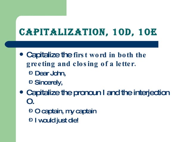 Capitalization Overview | PPT