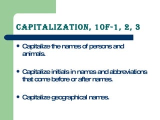 Capitalization Overview | PPT