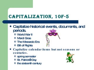Capitalization Overview | PPT