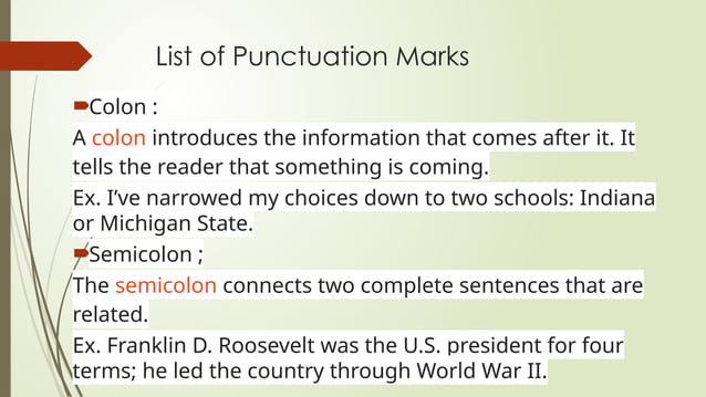 CAPITALIZATION & PUNCTUATION MARKS for grade 9 | PPTX