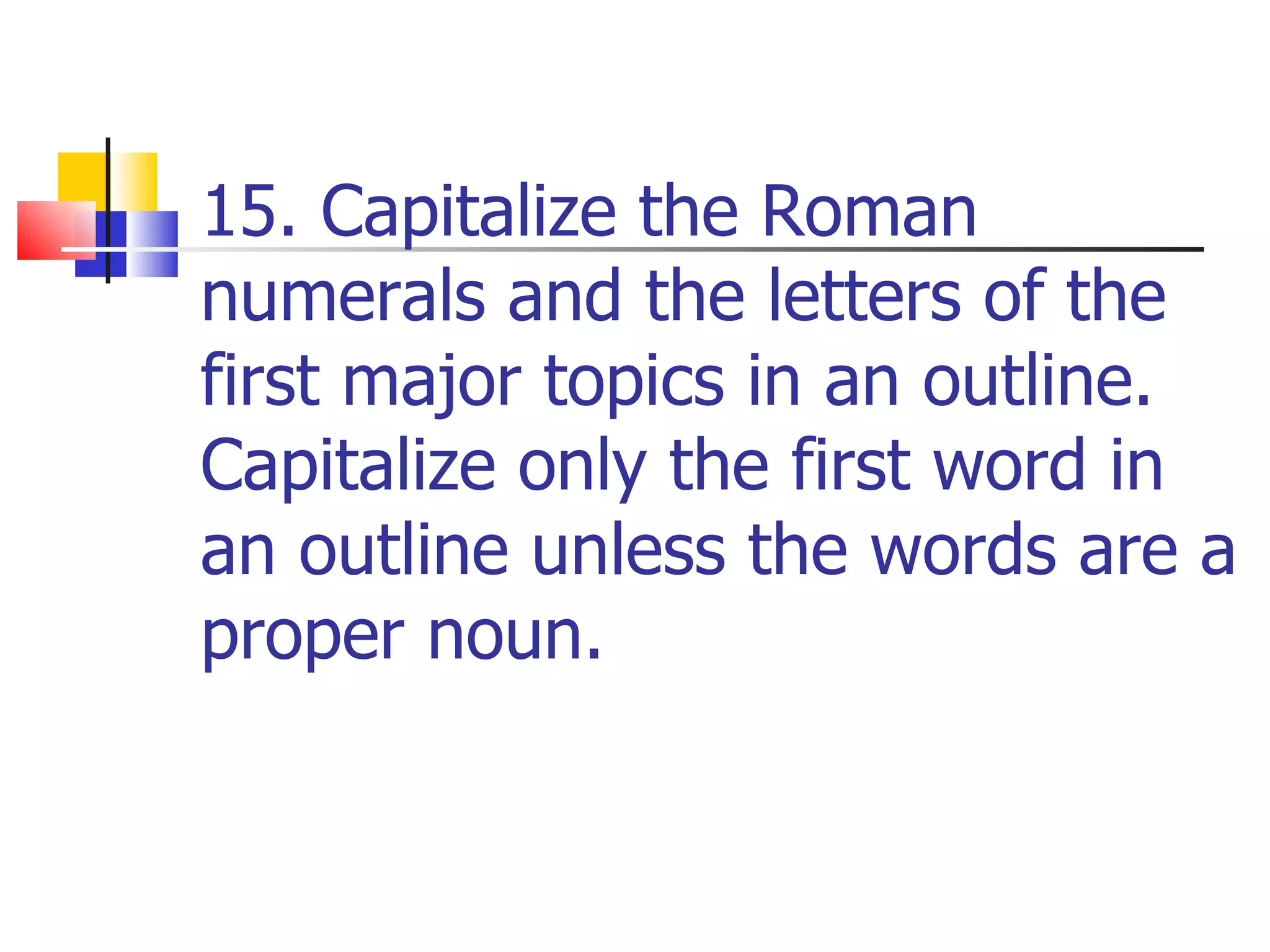 Capitalization rules | PPT