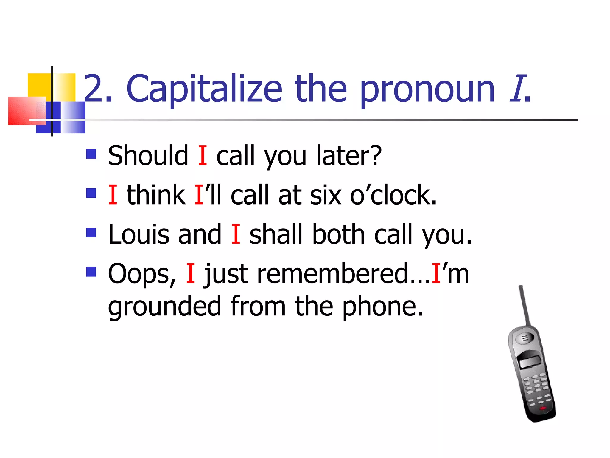 Capitalization rules | PPT