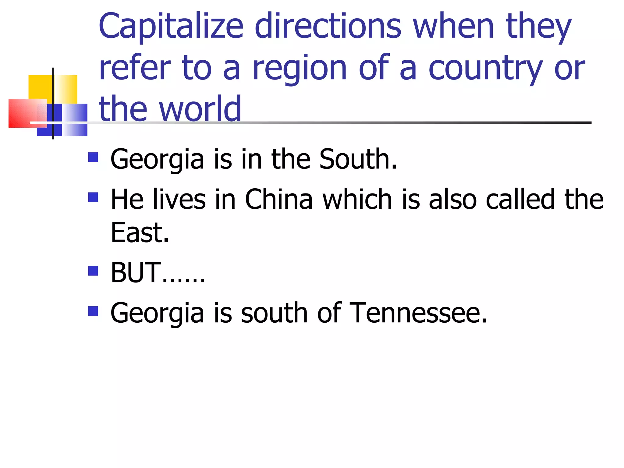 Capitalization rules | PPT