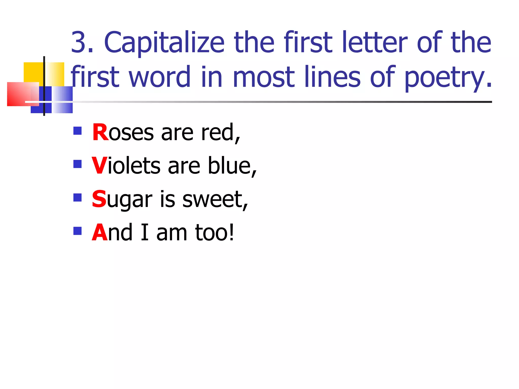 Capitalization rules | PPT