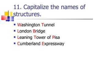 Capitalization rules | PPT