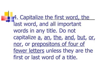 Capitalization rules | PPT