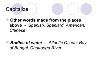 Capitalization Rules | PPT