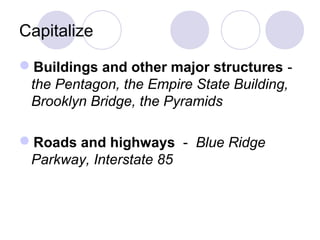 Capitalization Rules | PPT