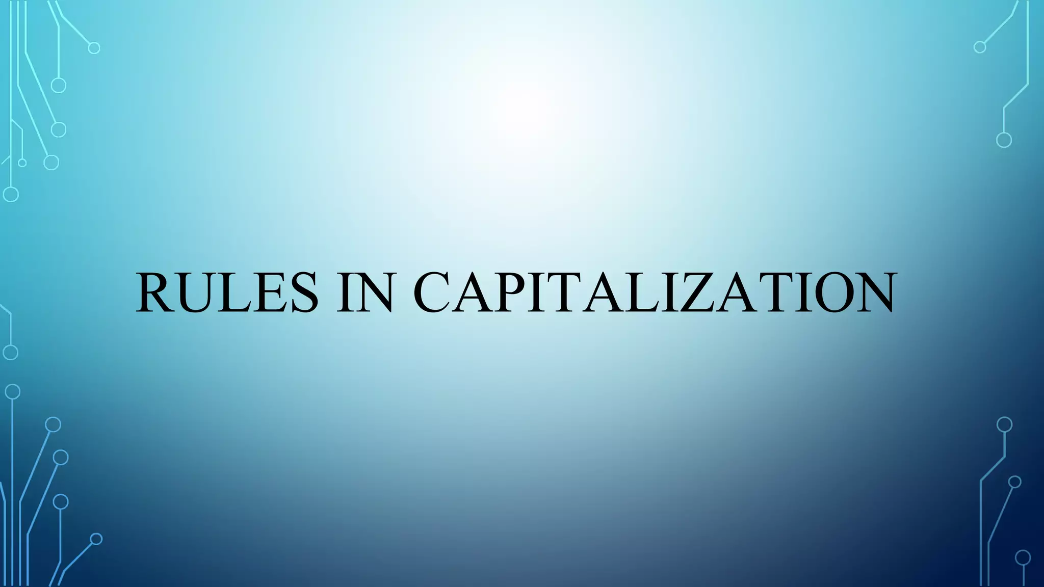 Capitalization rules | PPT