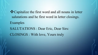 Capitalization rules | PPT