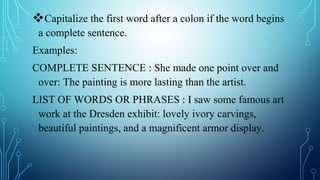 Capitalization rules | PPT
