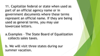 CAPITALIZATION_RULES.pptx | Desktop Publishing | Computer Software and ...