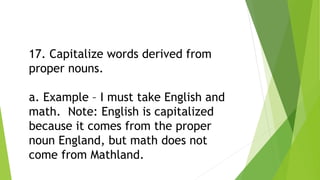 CAPITALIZATION_RULES.pptx | Desktop Publishing | Computer Software and ...