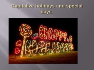 Capitalization rules 1 5 | PPT