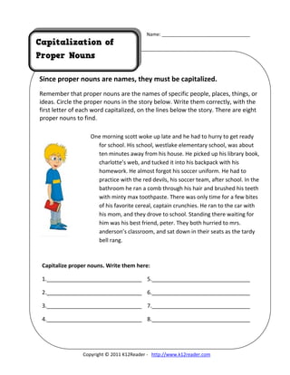 PROPER NOUNS | PDF
