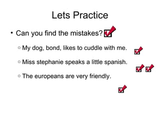 Capitalizing Proper Nouns | PPT