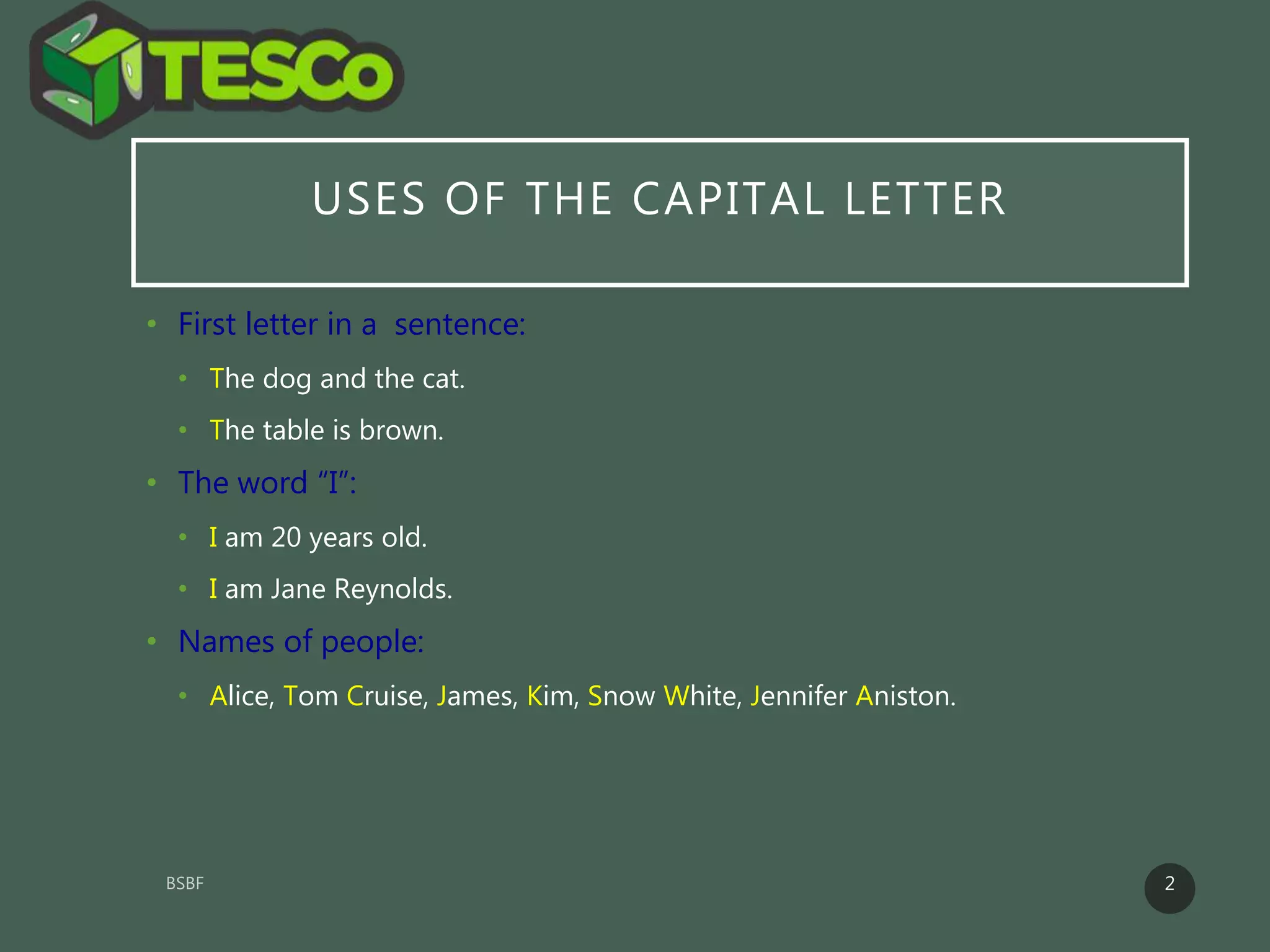 Capital letter | PPTX