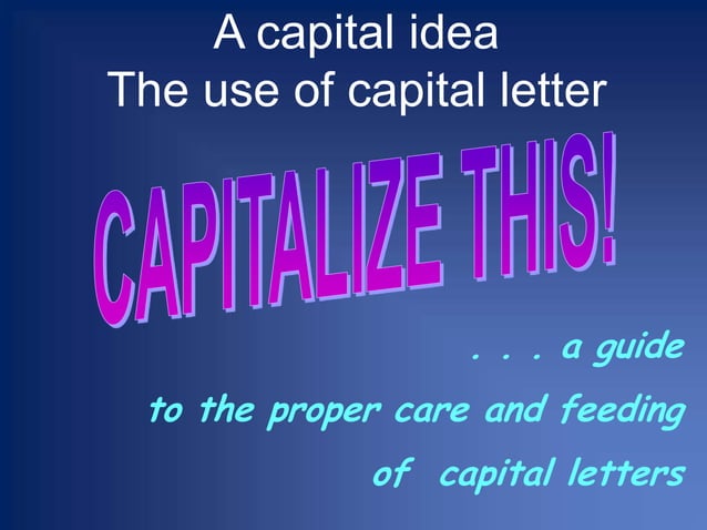 Capital letters.ppt
