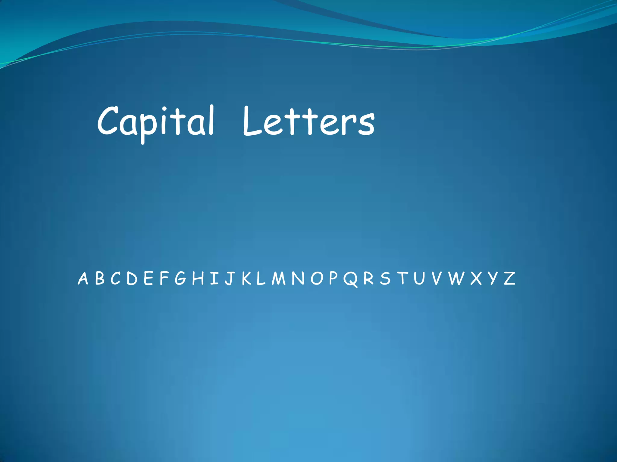 Capital letters powerpoint | PPTX