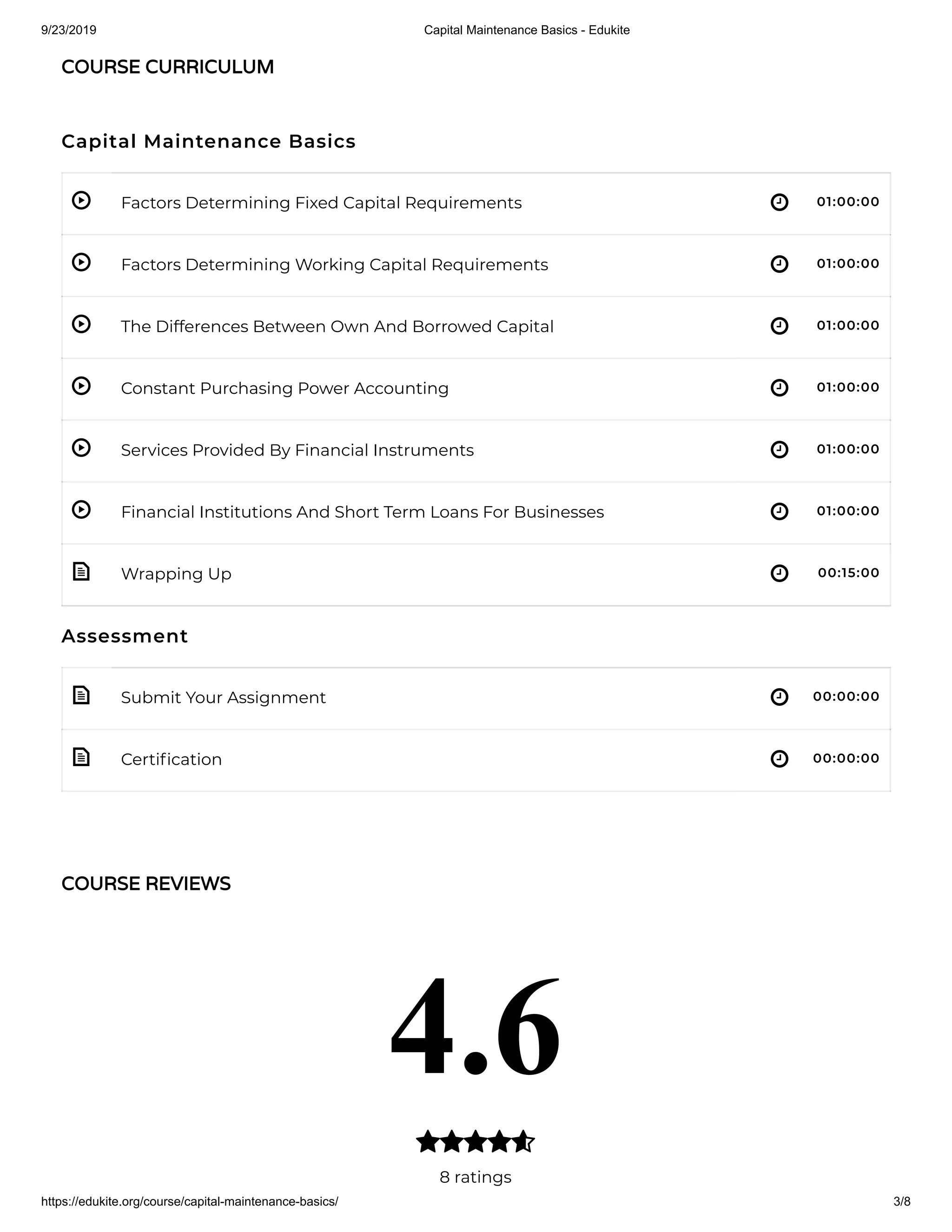 Capital Maintenance Basics - Edukite | PDF