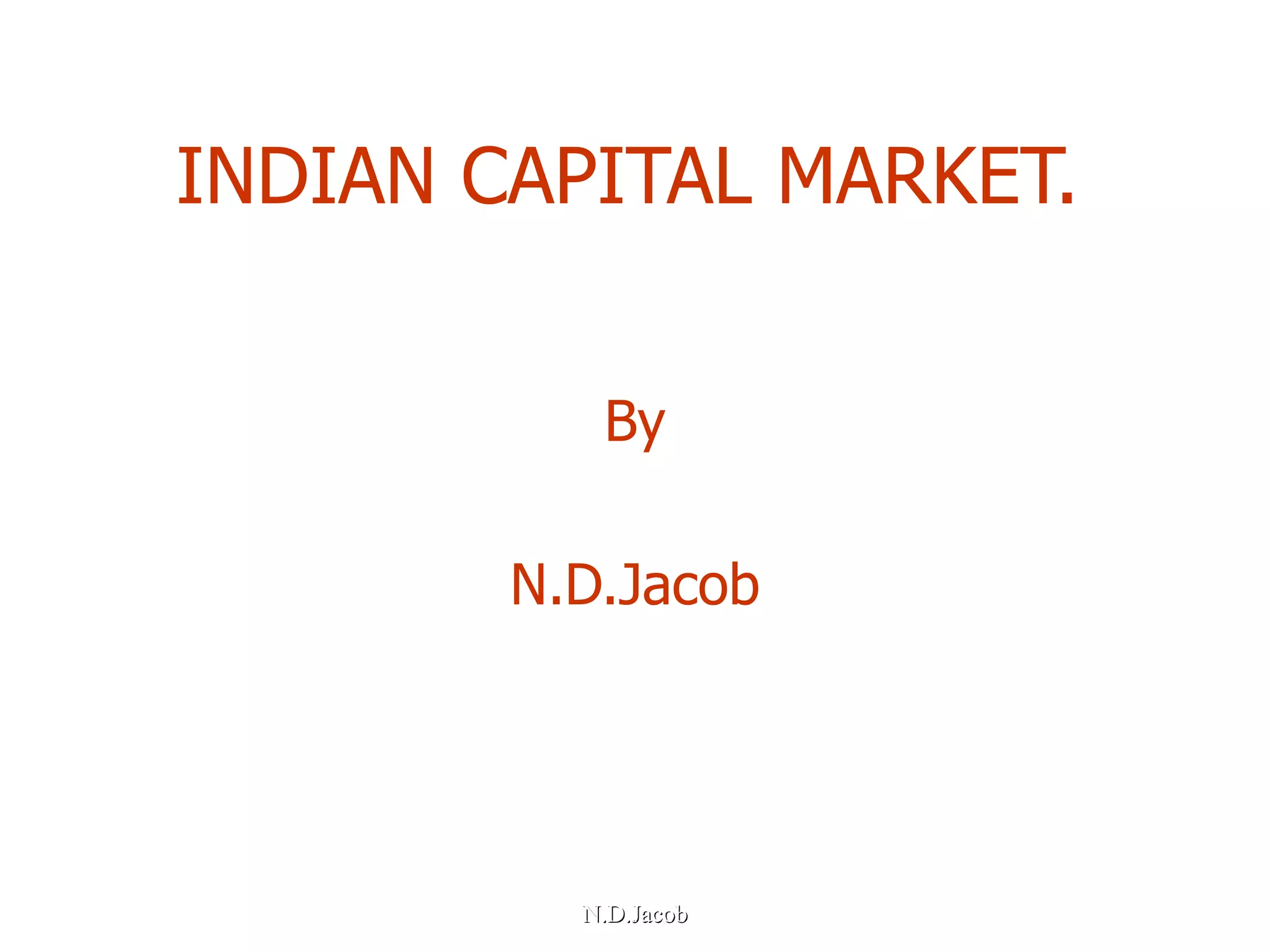 Capital market | PPT